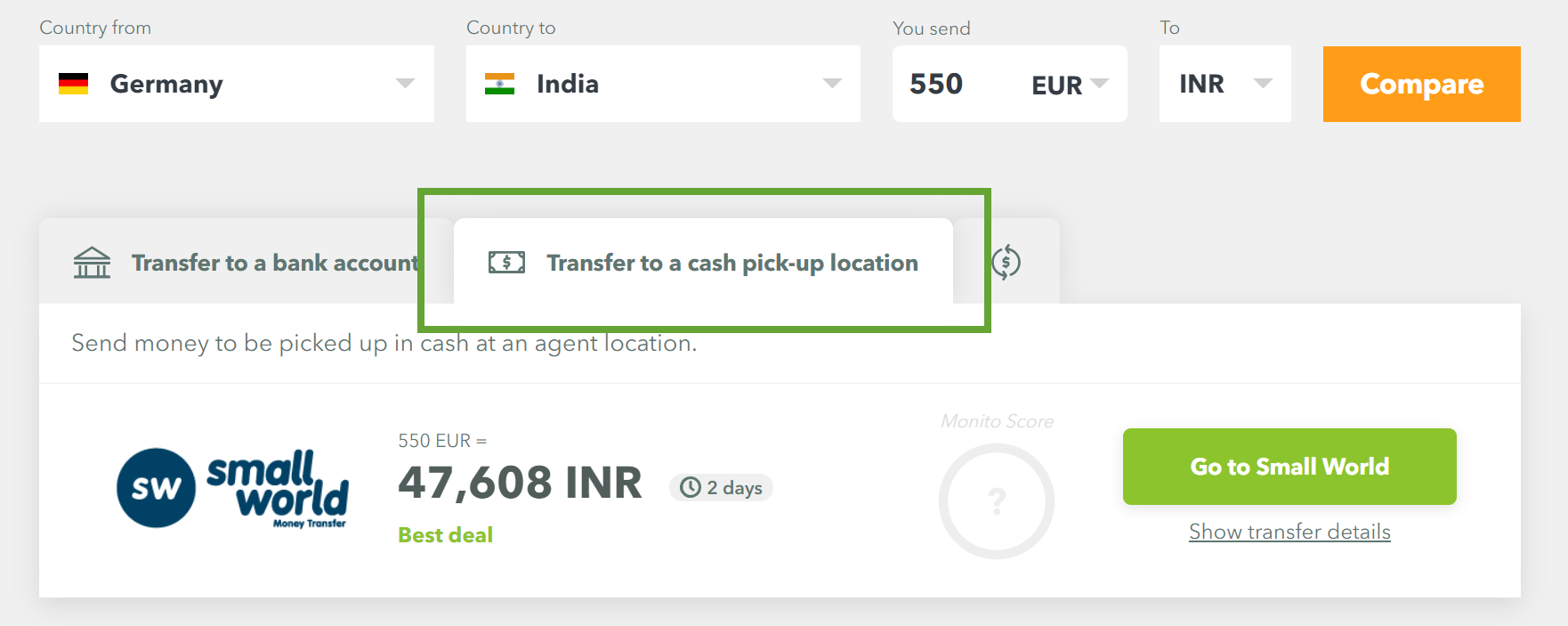 Find and Compare the Best Exchange Rates